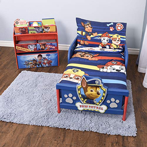 PAW Patrol Toddler Bedding Set for Kid's with Reversible Comforter, Fitted Sheet and a Standard Pillowcase- 3pieces