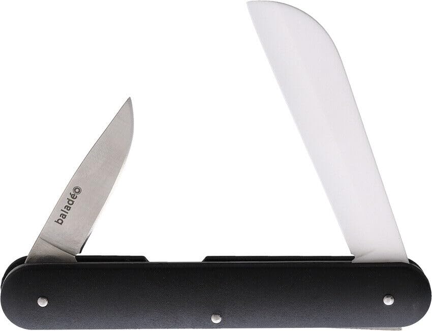 PIÑATAS OLE Scape Black Folding White Ceramic Paring Pocket Knife ECO132 3661190004932