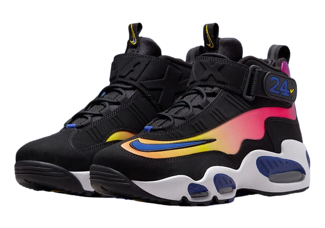 Nike mens Air Griffey Max 1, Black/Concord/Yellow Strike/Co, 9