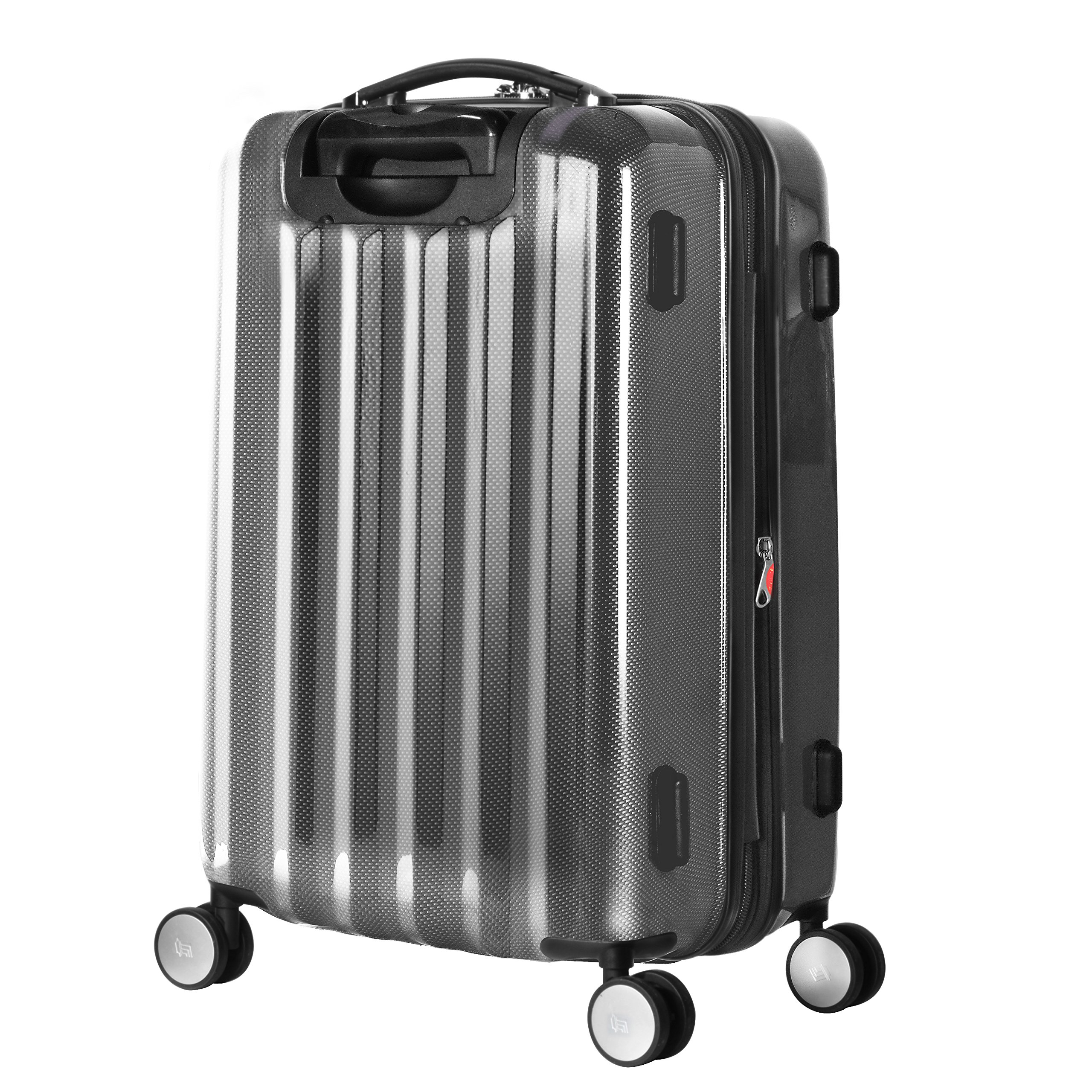 Olympia U.S.A. Luggage Titan 3 Piece Spinner Hardside Set, Black, One Size