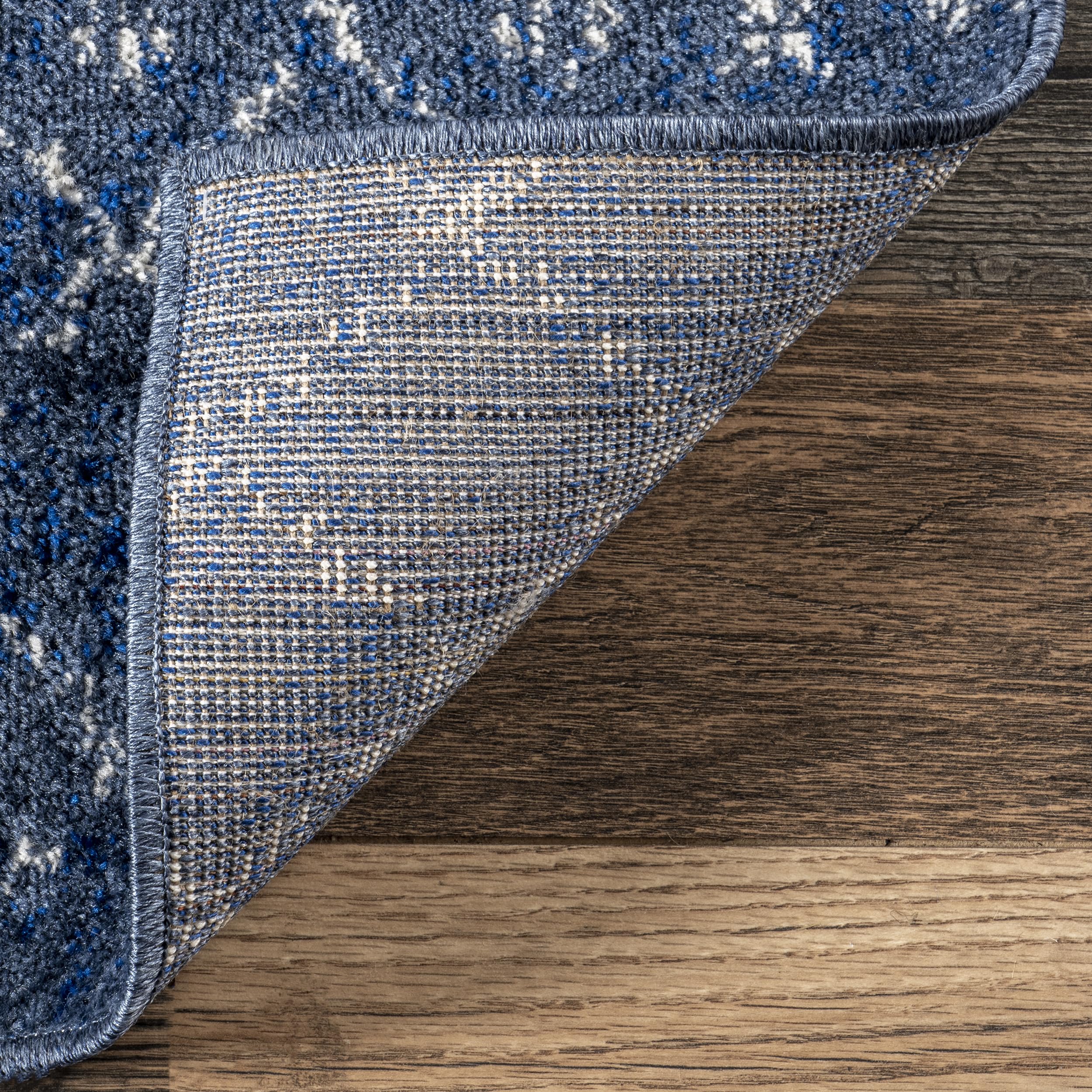 nuLOOM 2x3 Moroccan Blythe Area Rug, Dark Blue, Faded Bohemian Design, Stain Resistant, For Bedroom, Dining Room, Living Room, Hallway, Office, Kitchen, Entryway