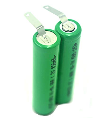 OEM Compatible 2.4V AAA NiMh 850 mAh with Solder Tabs for Cordless Razors, Shavers and Trimmers (Braun, Remington, etc.)
