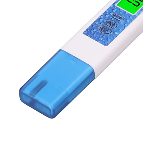 Water Quality Tester, EC Temp Alloy Probe Digital Display Quick Response PH Meter for Aquarium