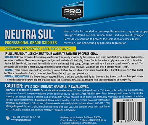 Pro Products Neutra Sul HP01B Professional Grade Oxidizer, Neutralize Rotten Egg Smells and Pollutants, 2-Pack, 2 Count