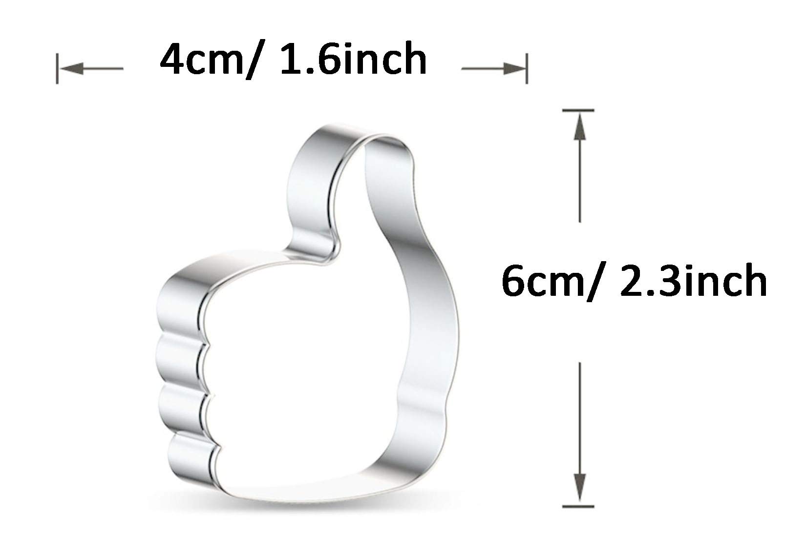WJSYSHOP Thumbs Up Thumbs Down Cookie Cutter