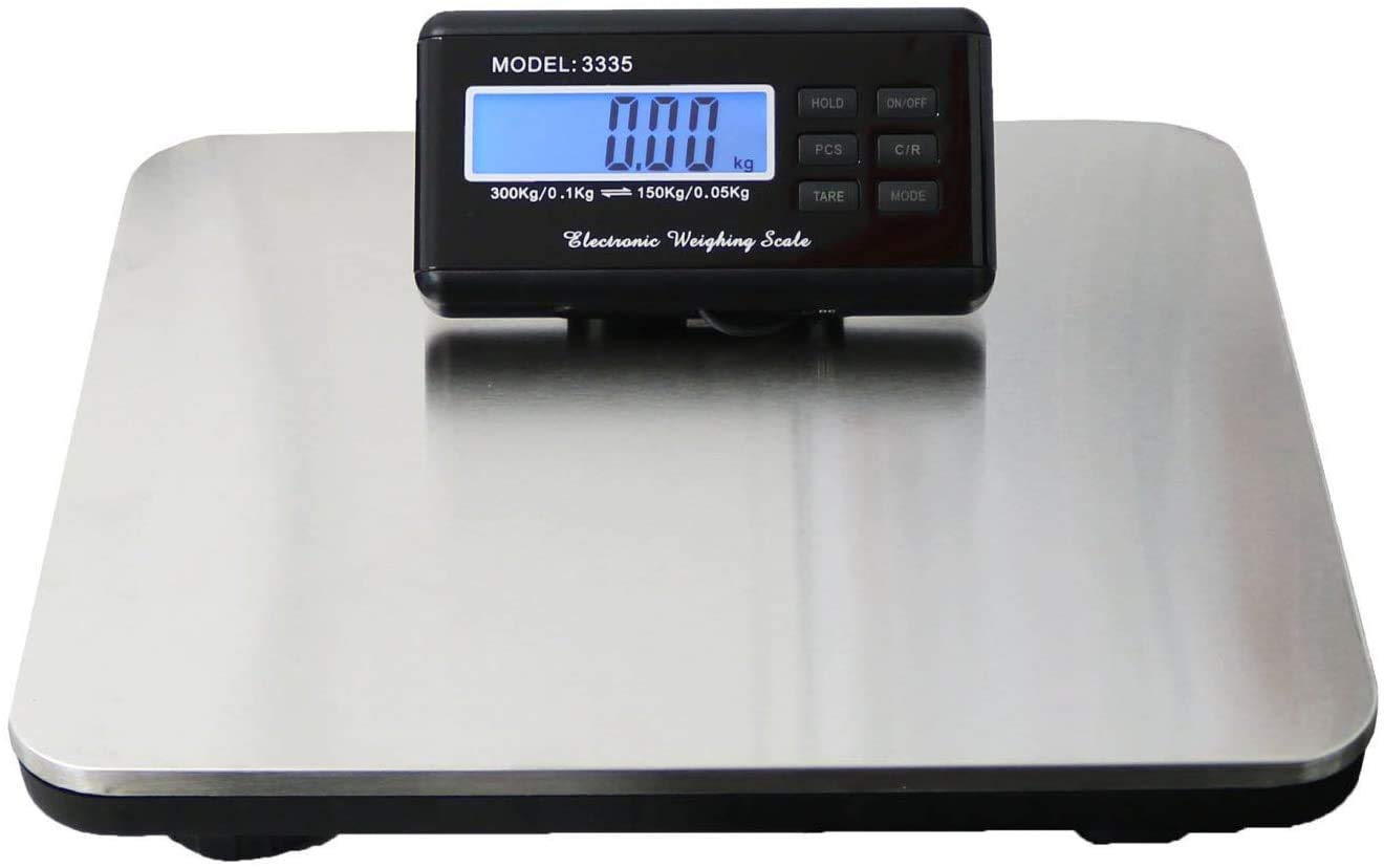 OKAKOPA Digital Postal Scales for Shipping Packages, 660 Lbs Capacity Mail Scale Postal Digital Scale Shipping Scale for Packages W/ 14"X 12" Durable Stainless Steel Large Platform
