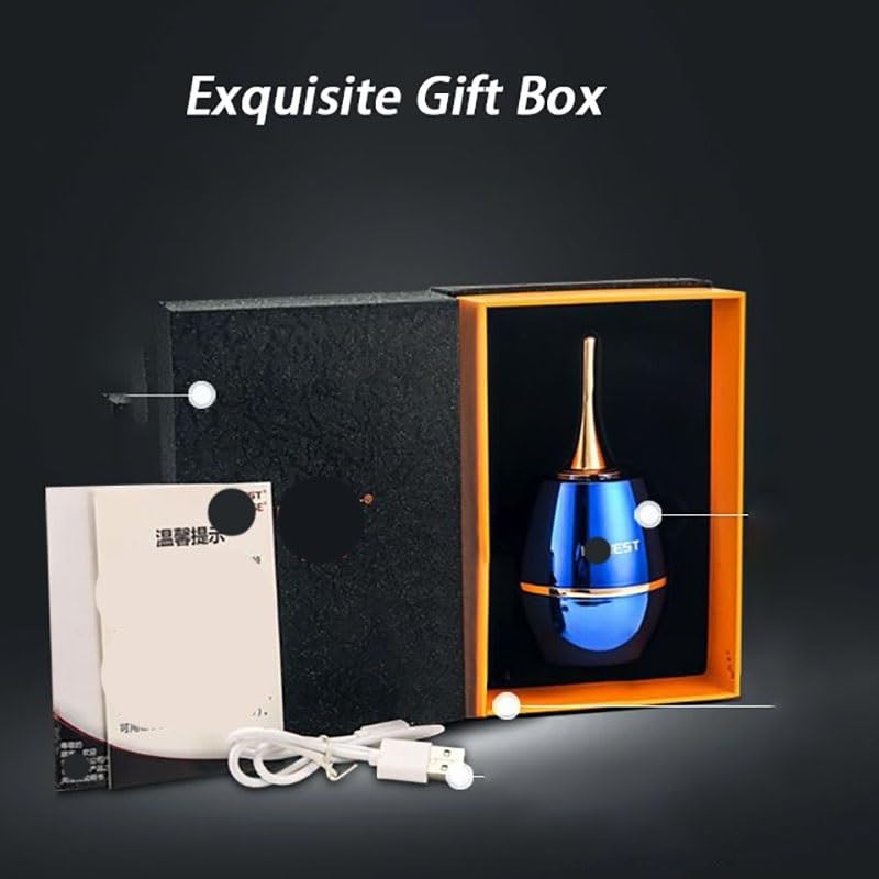 Permanent Match Lighter, Rechargeable Refillable Kerosene Lighter, Desktop Lighter, for Cigarettes, Gift Collection (Color : C3)