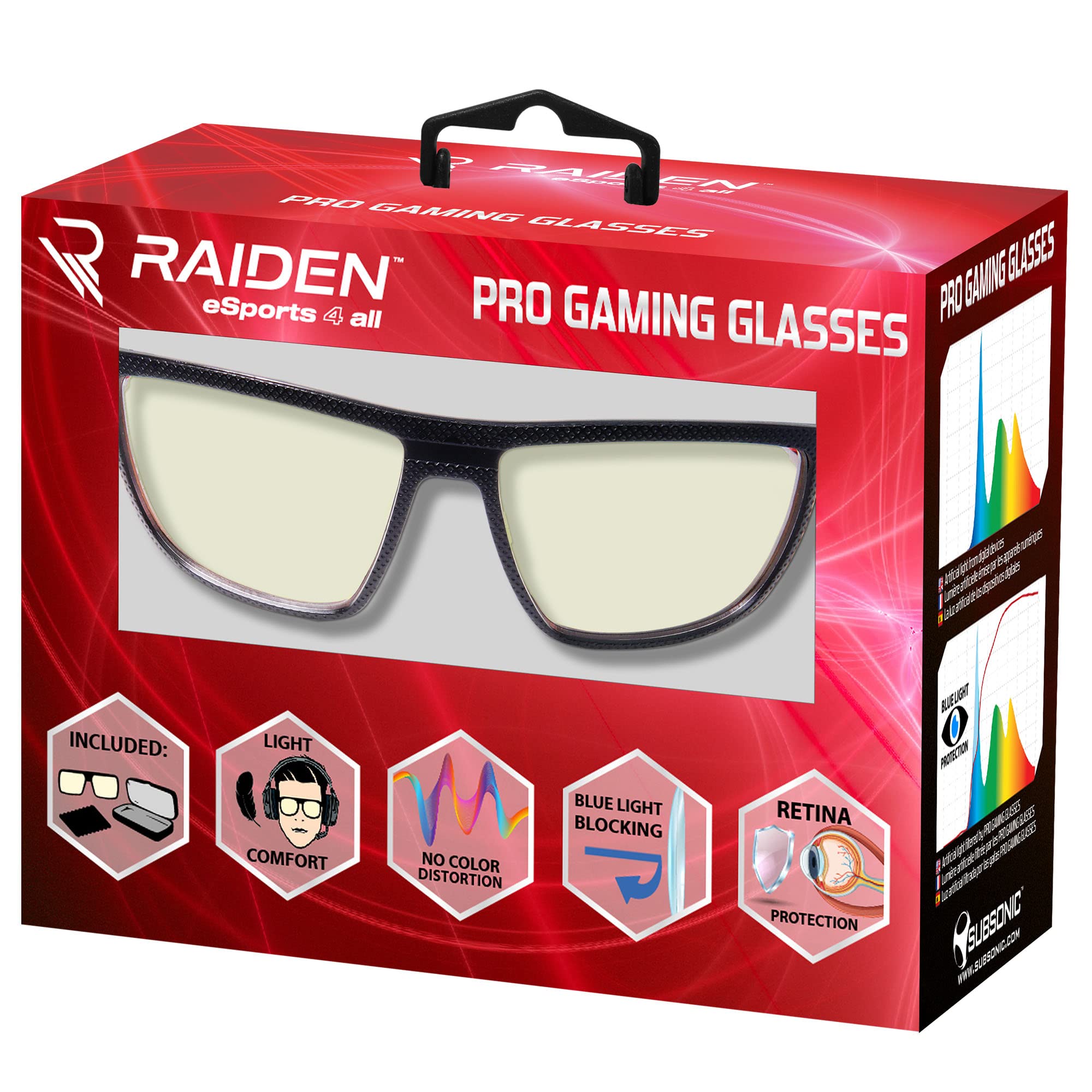 Raiden - Pro Gaming Glasses - Gamer Glasses for protection against blue light (Xbox Series X////)
