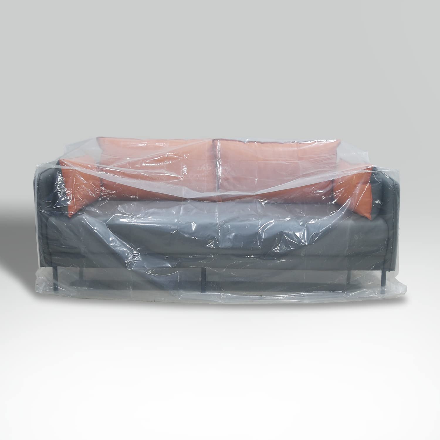 Plastic Couch Cover,Waterproof Sofa Cover,Garden Furniture Protector for Moving and Long Term Storage,68" Wx42 D