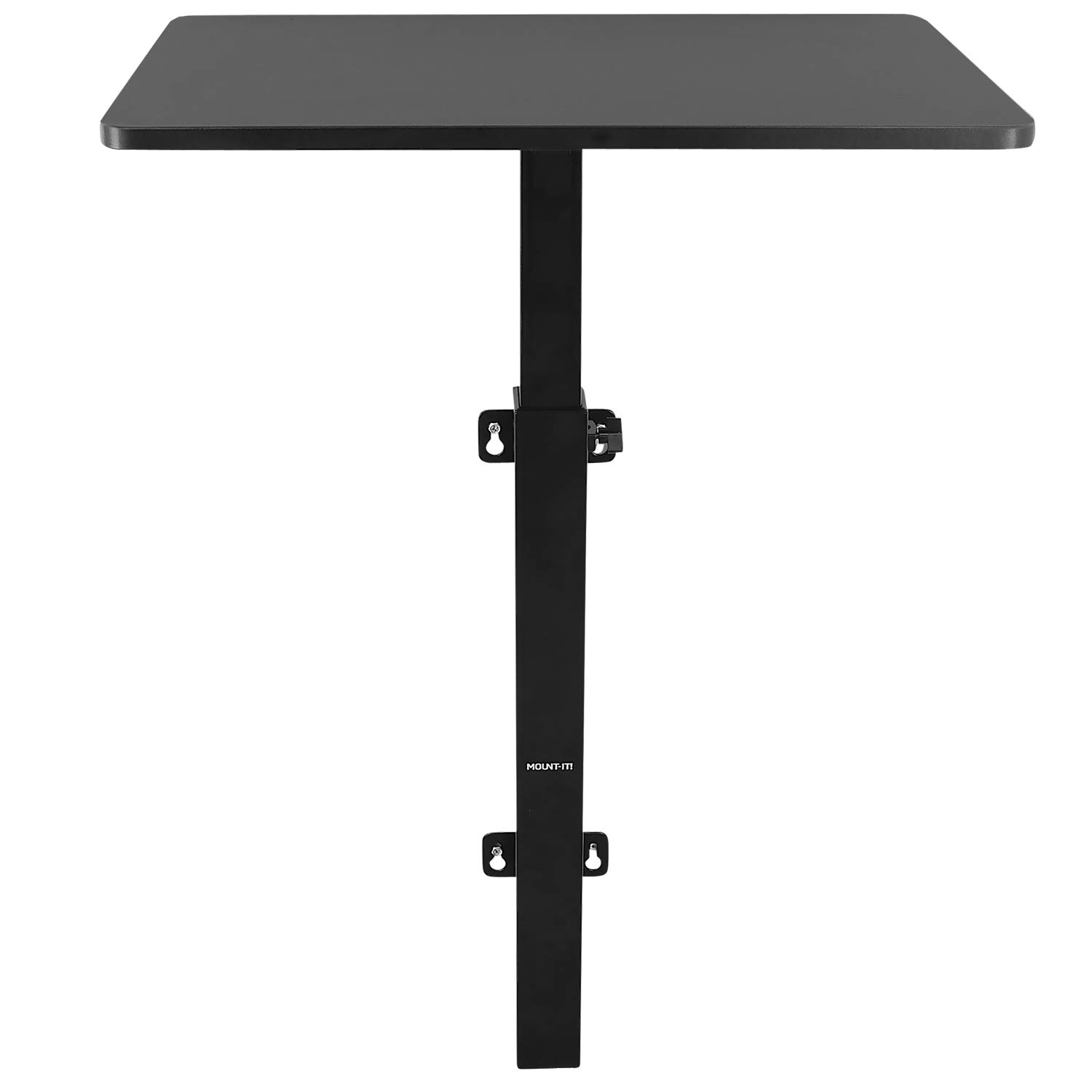 Mount-It! Height Adjustable Wall Mounted Workstation | Sit Stand Floating Computer Desk with 24x16 Inch Surface for Laptops and Desktops