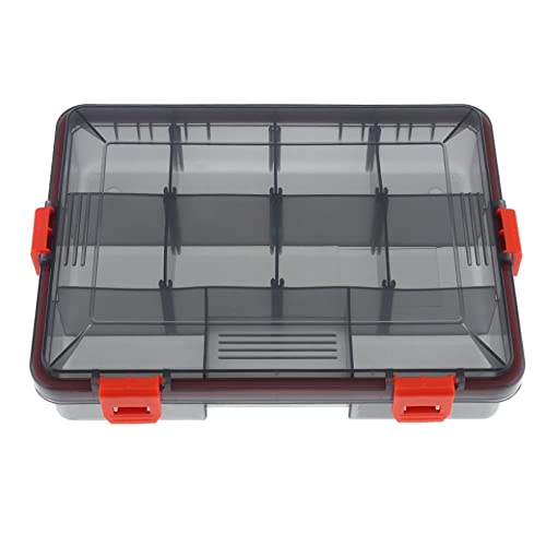Waterproof Seal 21.5cm x 16.5cm x 4.6cm Activity 11 Compartments Fishing Tackle Box for Fishing Hook Swivel Lures Accessories
