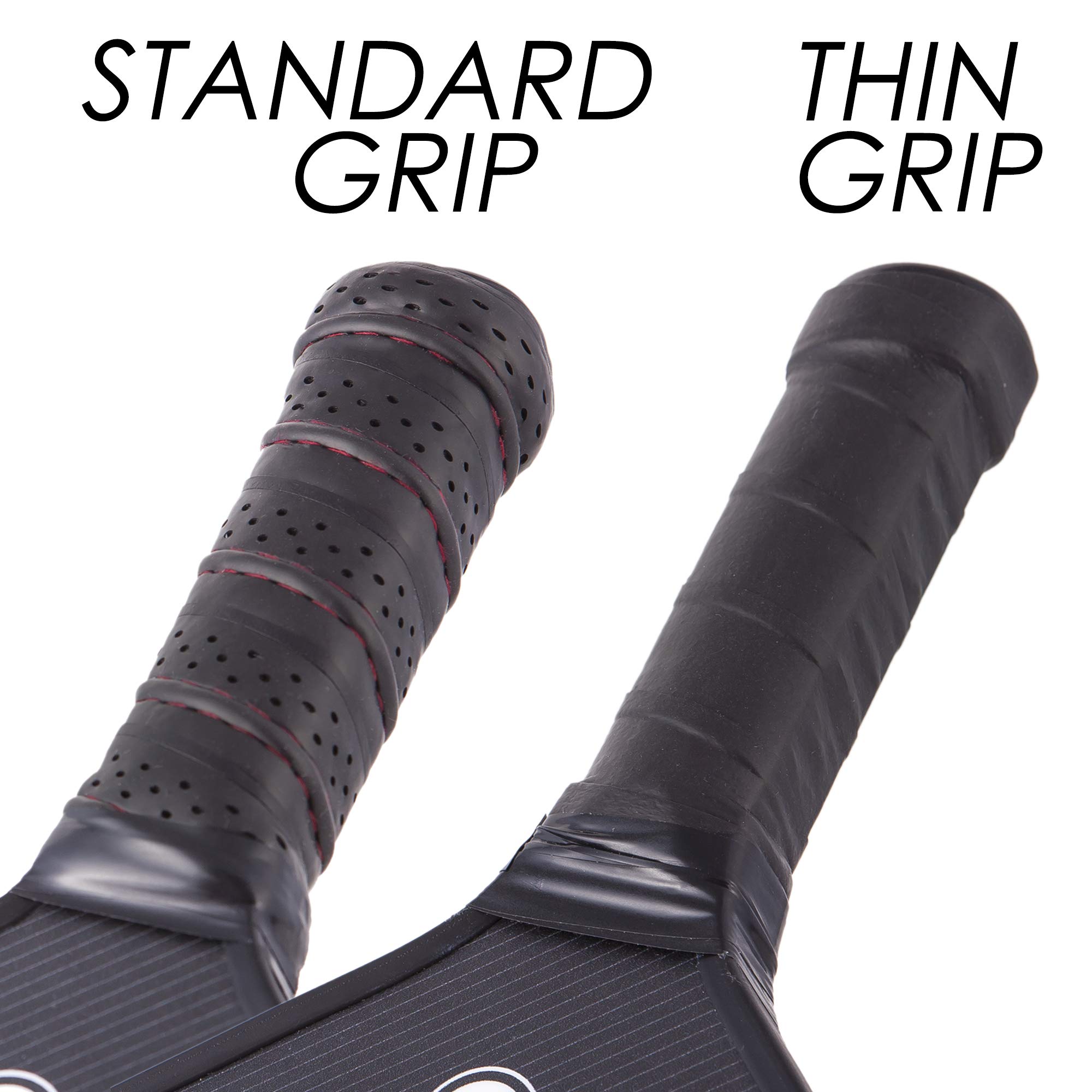 Pickleball Paddle - Rally Graphite Power 5.0 | Honeycomb Core, Graphite/Polymer Hybrid Composite Face | Power, Control, Large Sweet Spot | Paddle Cover (2 Pack - Blue & Red)