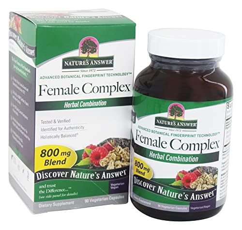 Nature's Answer Female Complex | High Strength Dietary Supplement | Vegetarian & Vegan (90 Capsules)