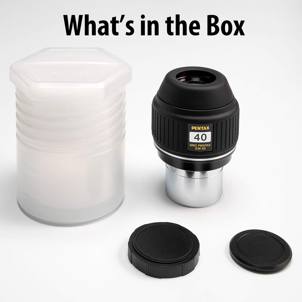PENTAX smc PENTAX XW40-R, 2-Inch Eyepiece for Telescopes High-Performance Eyepiece with an Extra-Wide 70°Apparent Angle of View, 20mm Eye Relief Original Multi-Layer Coating All-Weather Made in Japan