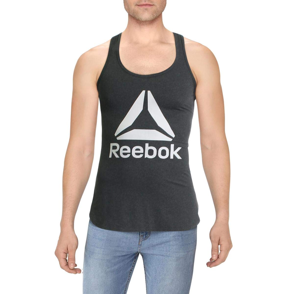 Reebok Women's Running & Workout Tank Top - Legend Performance Singlet Racerback Exercise Shirt - Team Legend Charcoal Heather, Medium