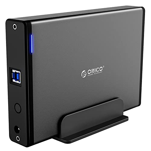 ORICO 3.5'' Hard Drive Enclosure for HDD/SSD USB 3.0 to SATA Vertical External Hard Drive Docking Station Support UASP Up to 16 TB-7688U3