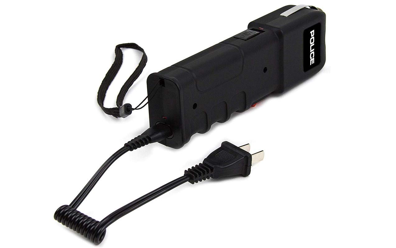 Police 929-58 Billion Heavy Duty Super Powerful Max Voltage Stun Gun - Rechargeable with LED Flashlight