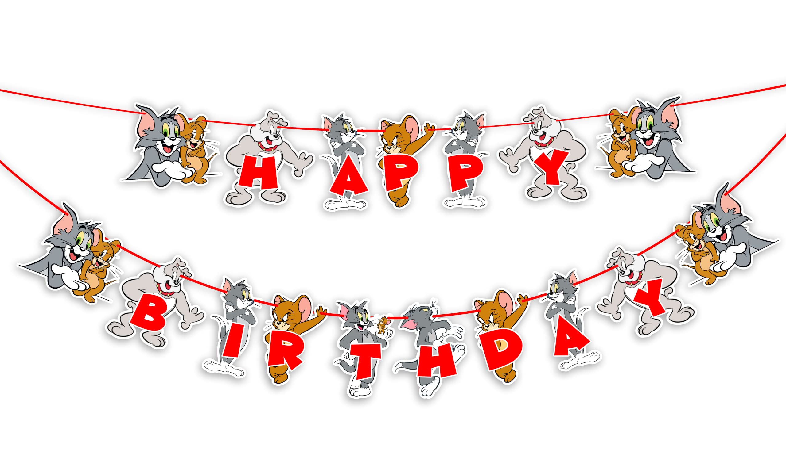 Seyalยฎ Tom & Jery Happy Birthday Banner
