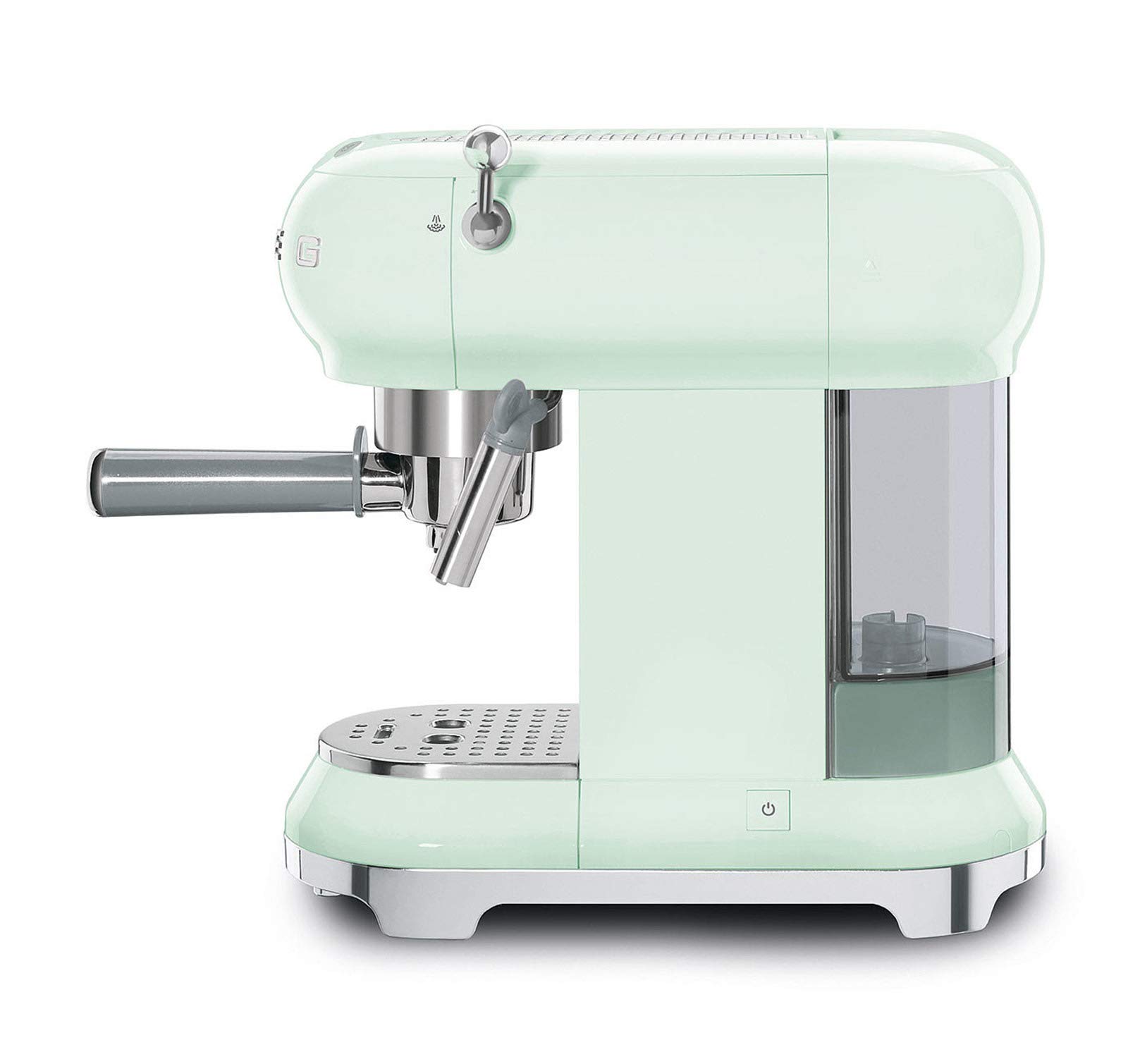Smeg 50s Retro Style Espresso Machine Bundle with The Coffee Recipe Book (Pastel Green)