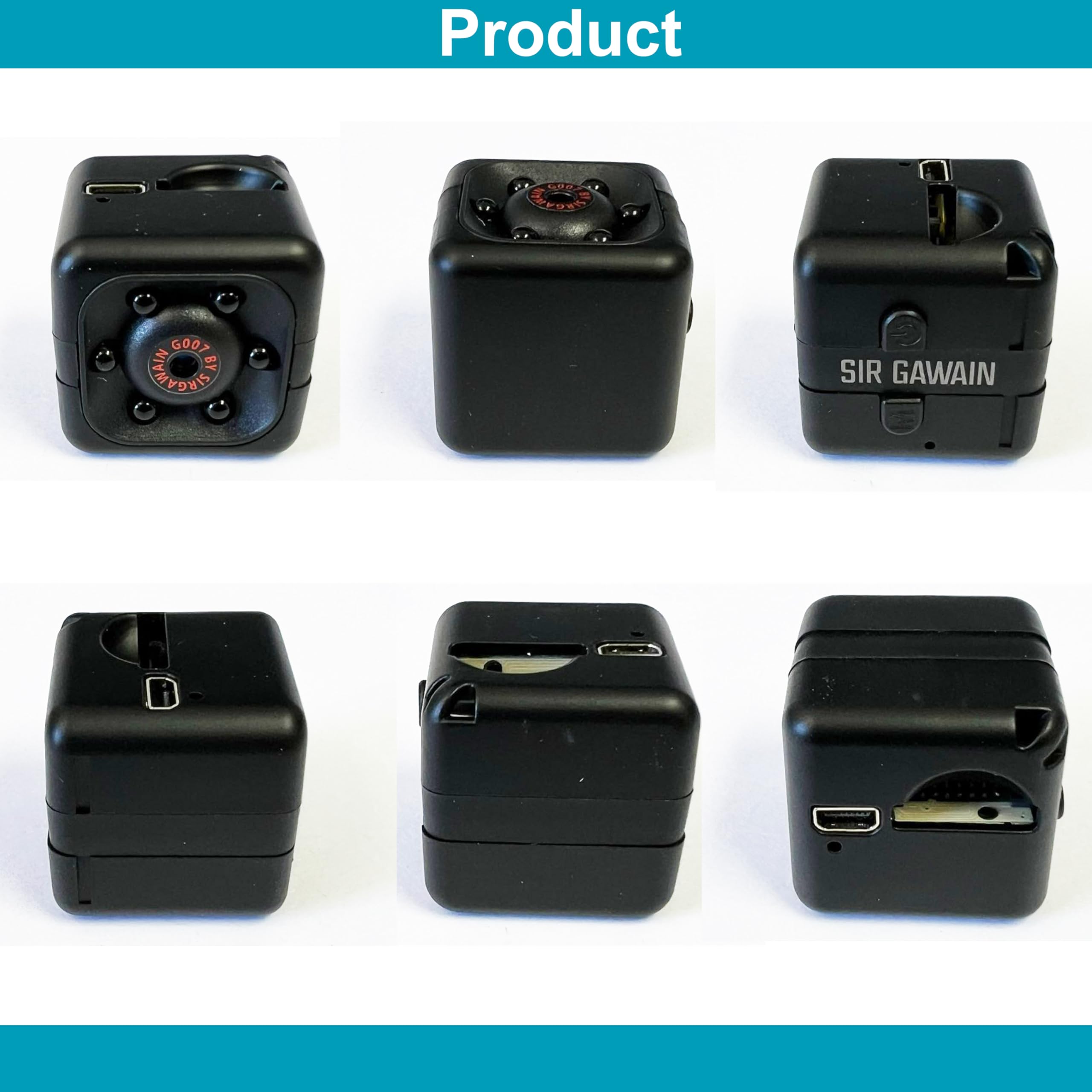 SIRGAWAIN Upgraded Mini Camera 1080P with 64GB SD Card - Camera Full HD - Portable Small Cam - Night Vision and Motion Detection - Indoor Camera for Home & Office - Cam