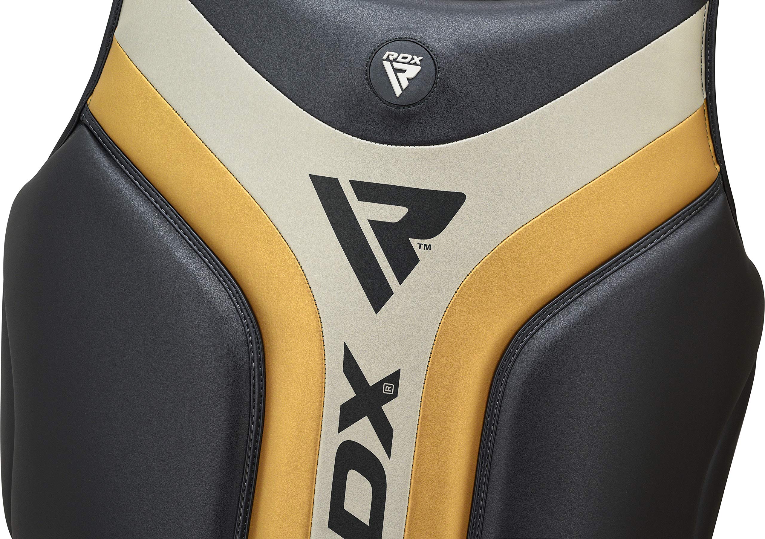 RDX Chest Guard for Boxing, Martial Arts Training Maya Hide Leather Body Protector for Muay Thai, MMA, Sparring and Kickboxing, Rib Shield Armour for Taekwondo and BJJ
