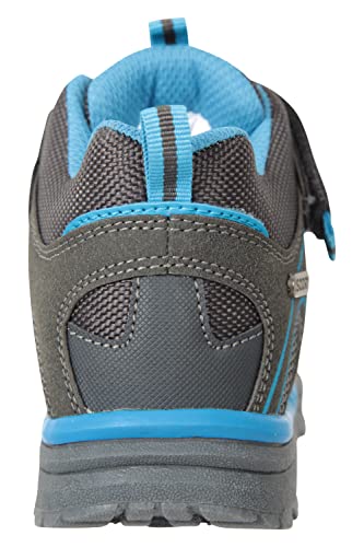 Mountain Warehouse Drift Junior Kids Hiking Boots - Waterproof Shoes Grey Kids Shoe Size 12 US
