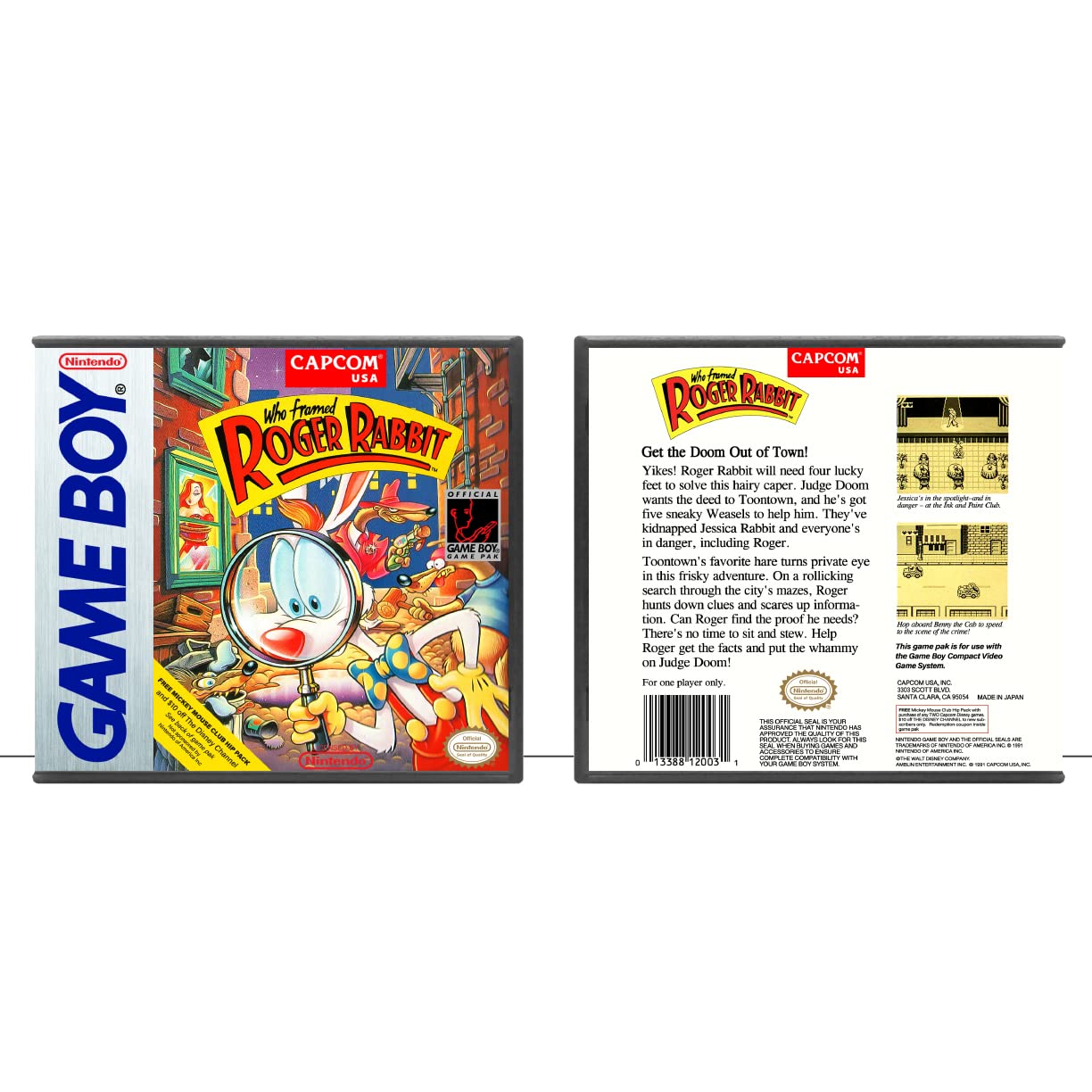 Who Framed Roger Rabbit? | (GB) Game Boy - Game Case Only - No Game