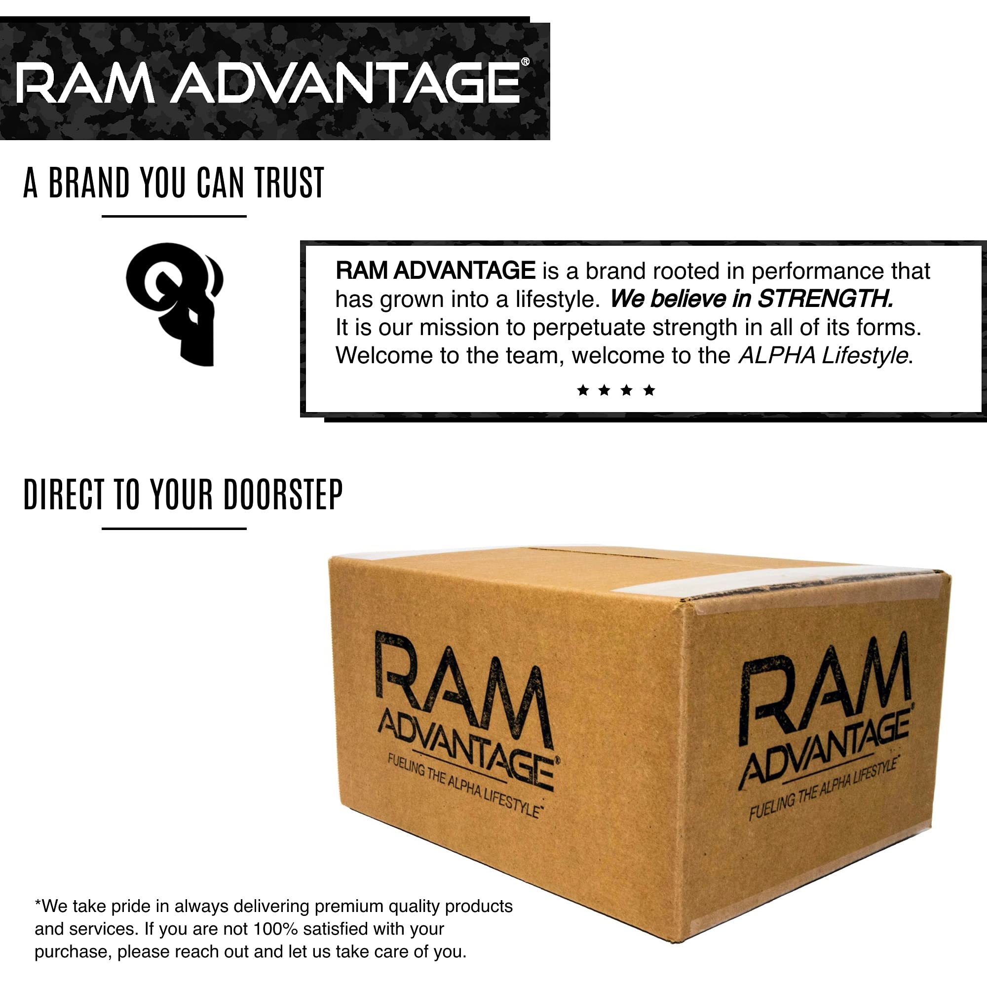 RAM ADVANTAGE Sportsman Trucker Hat | Silicone Logo Mesh Snapback Cap Premium Quality Durable Comfortable Fit (Heather White)