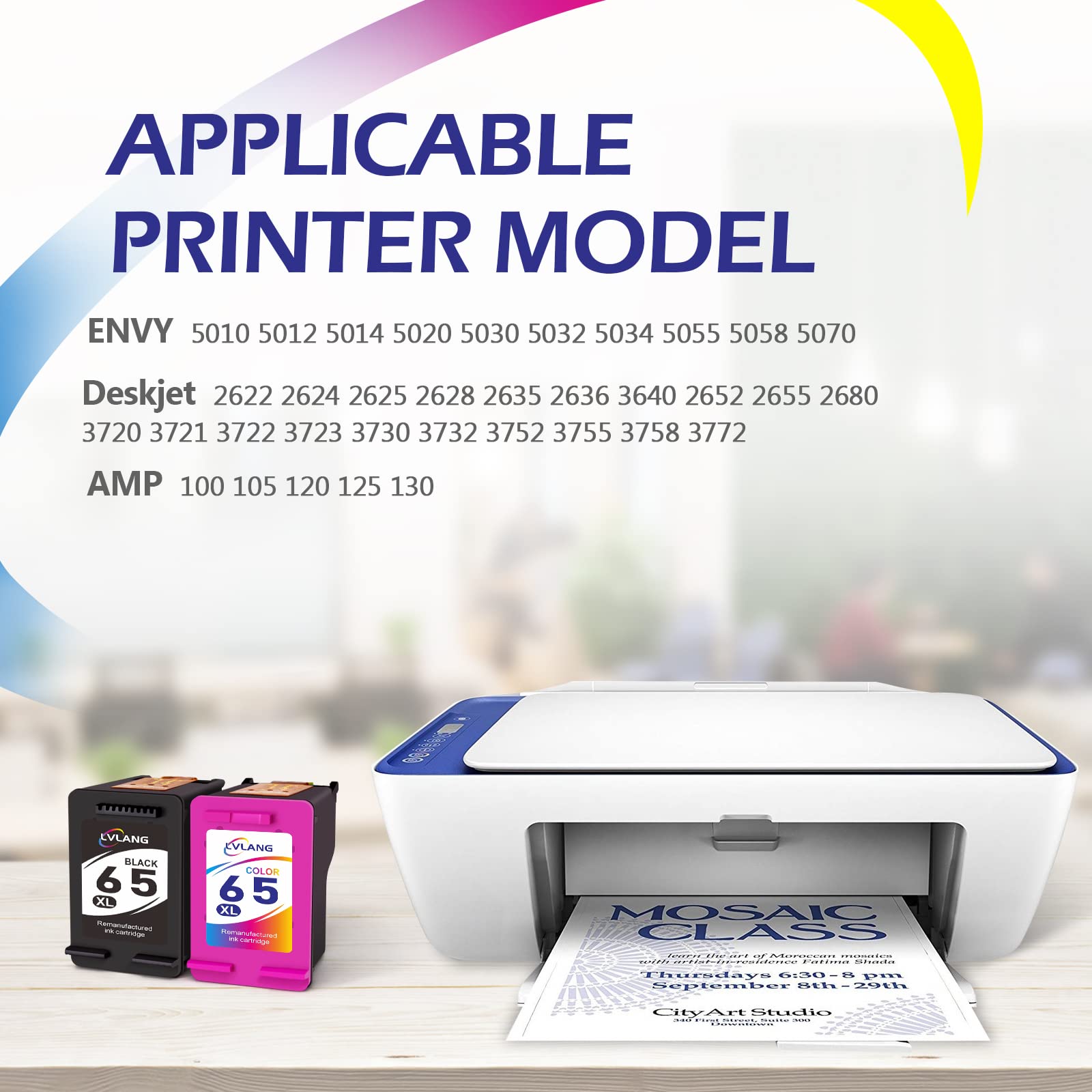 NAIDE Compatible Ink Cartridge Replacement for Lexmark 100XL 100 XL for Lexmark Prestige Pro802 Pro805 Pinnacle Pro901 Impact S305 Printer(4 Pack) 22