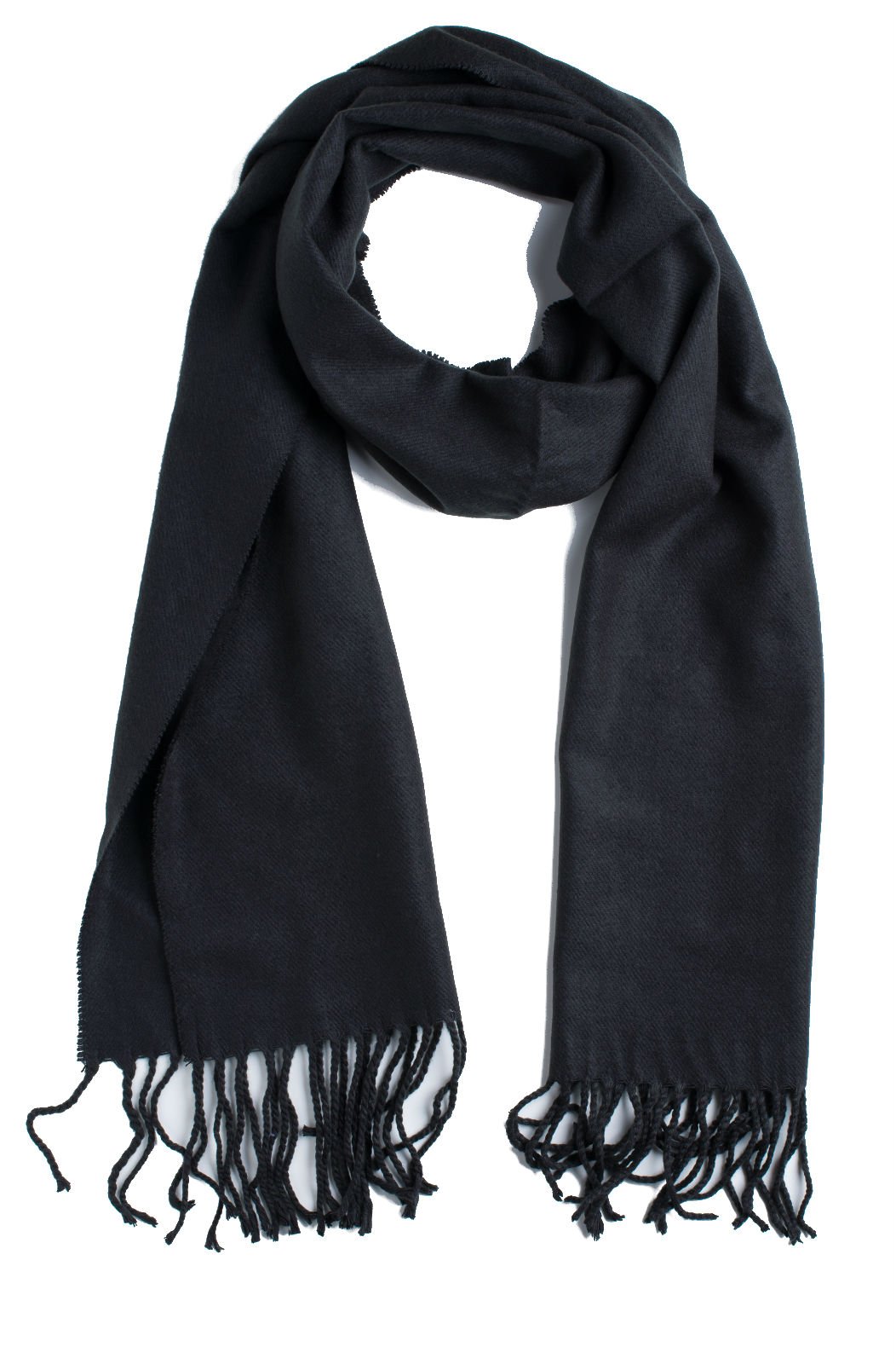 Plum Feathers Rich Solid Colors Cashmere Feel Winter Scarf (Orange)