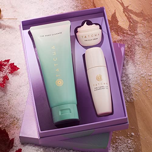 Tatcha The Double Cleanse + Nourish Set: The Deep Cleanse, The Camellia Cleansing Oil & The Silk Cream