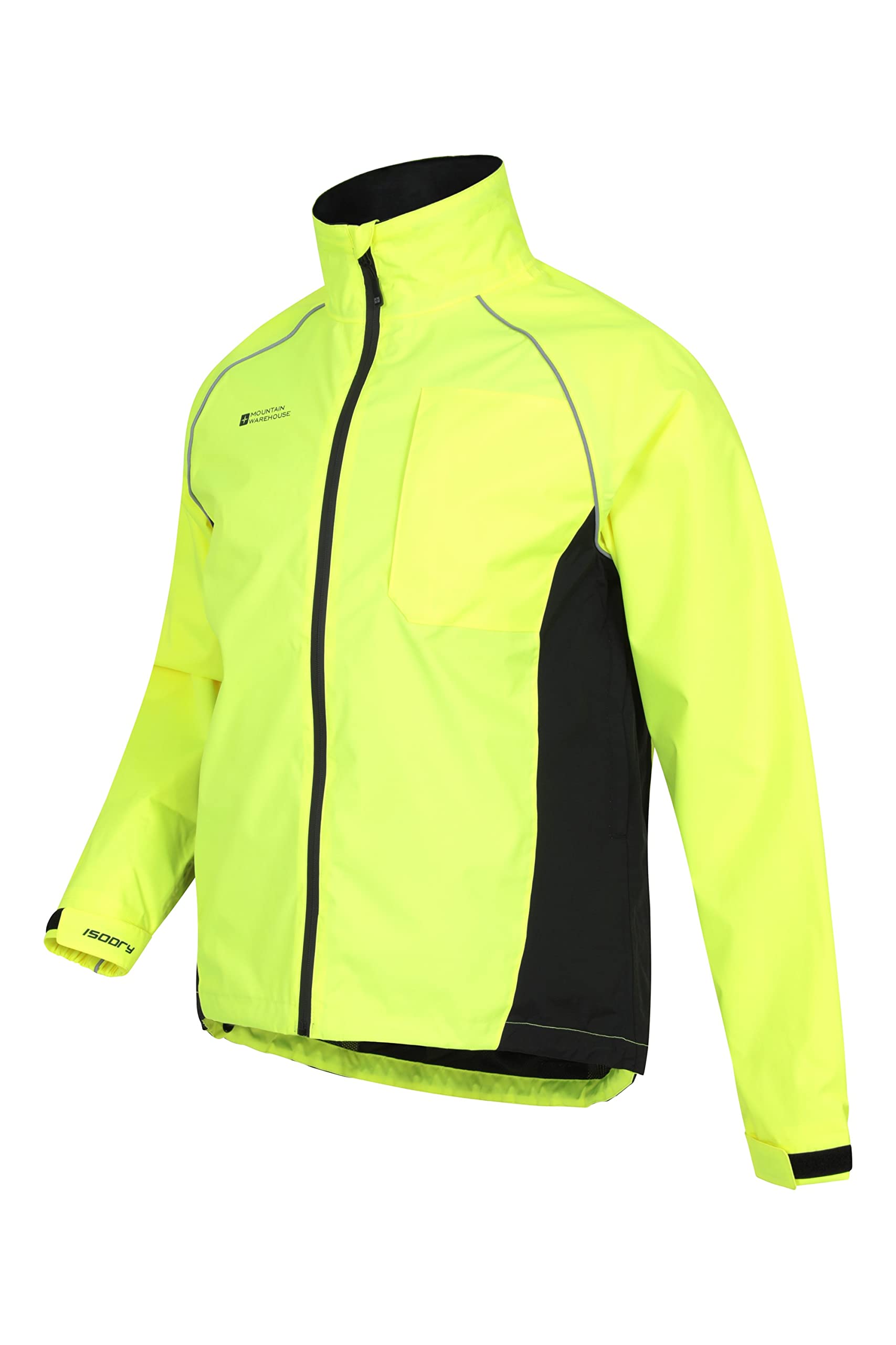 Mountain Warehouse Adrenaline Mens Waterproof Cycling Jacket - IsoDry Yellow Medium