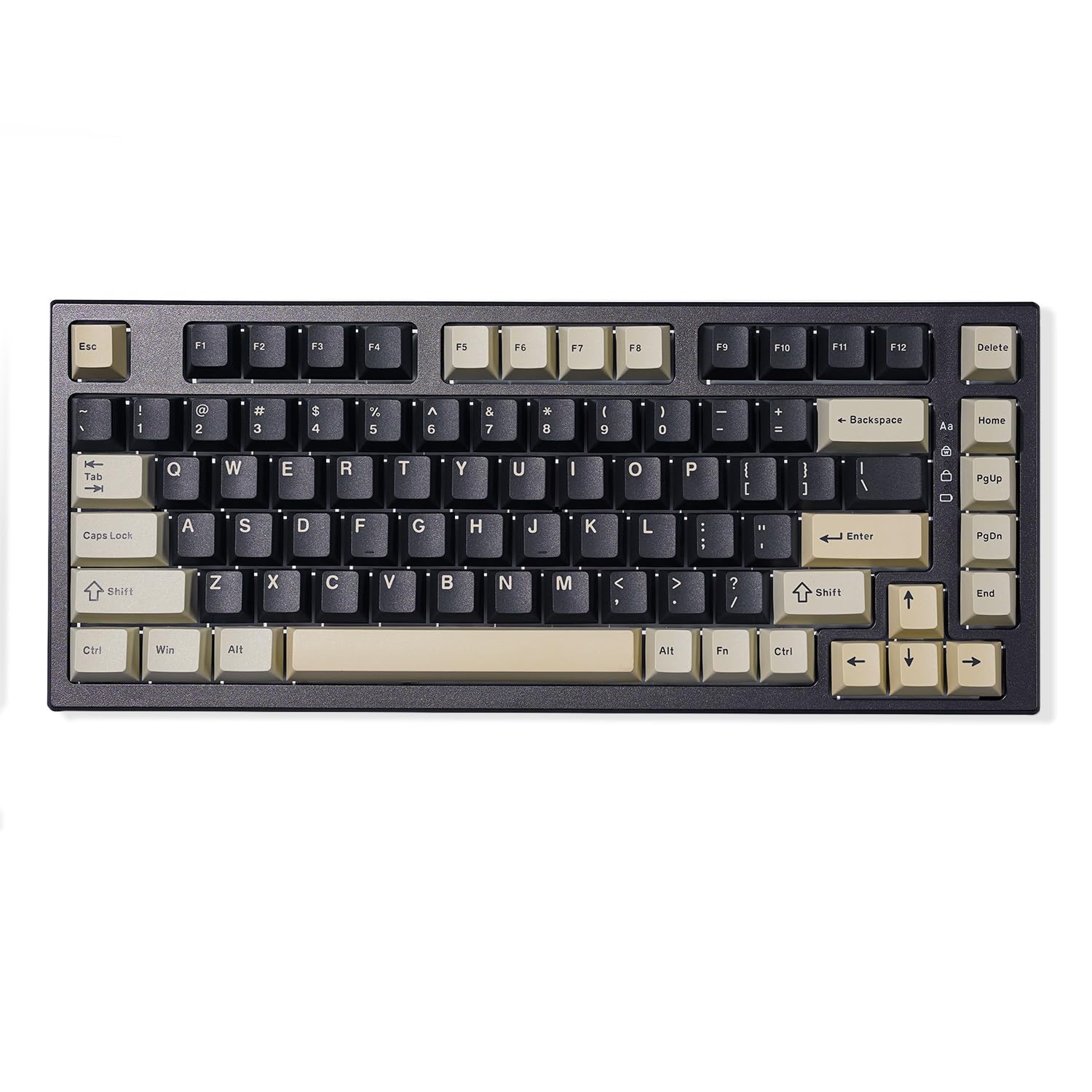 YUNZII YZ75 75% Hot Swappable Wireless Gaming Mechanical Keyboard, RGB Backlights, BT5.0/2.4G/USB-C, Dye Sub PBT Keycaps for Linux/Win/Mac(Gateron G Pro Brown, White)