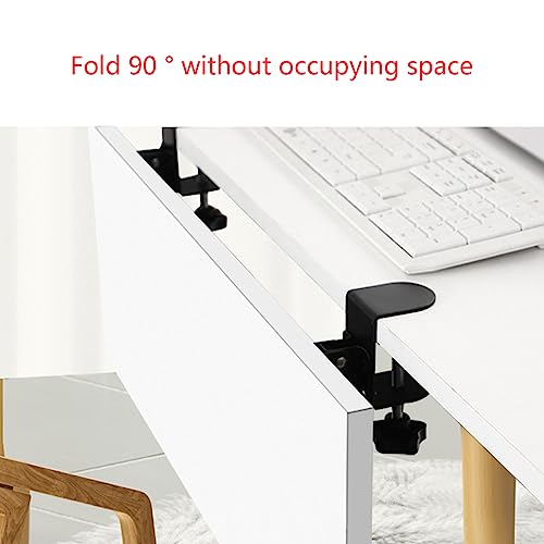 Professional Desktop Keyboard Tray Support Computer Desk Extender Support Desktop Extension Board Support Simple Install 2-piece/set Foldable/Sliding Desk Extension Plate Support Clipon Keyboard Tray