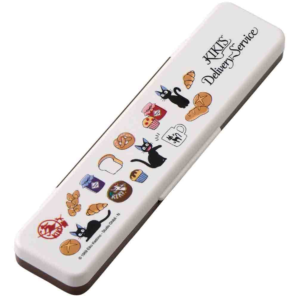 Skater Kiki's Delivery Service Baker's Ghibli Chopsticks and Spoon Set, 7.1 inches (18 cm)