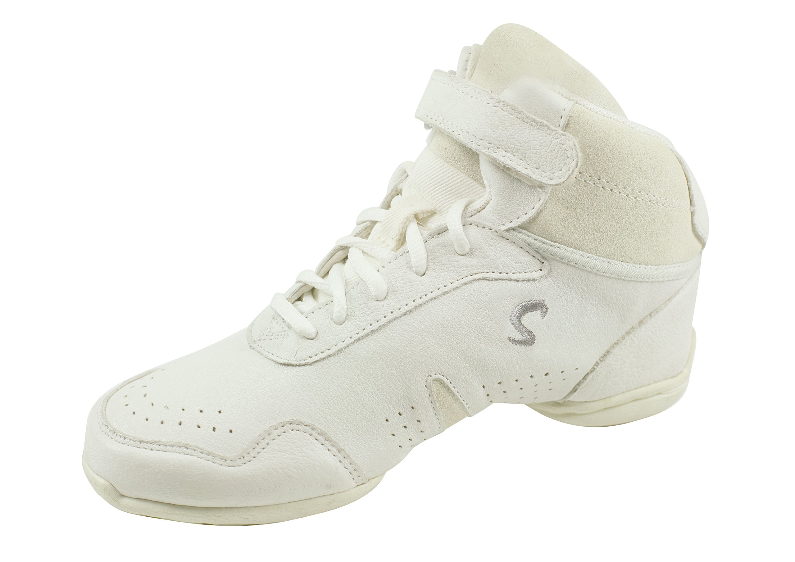Skazz by Sansha Women's Dance Studio Exercise Sneakers Leather Split-Sole BOOMELIGHT (US 6.5 / Skazz 06 M), Black