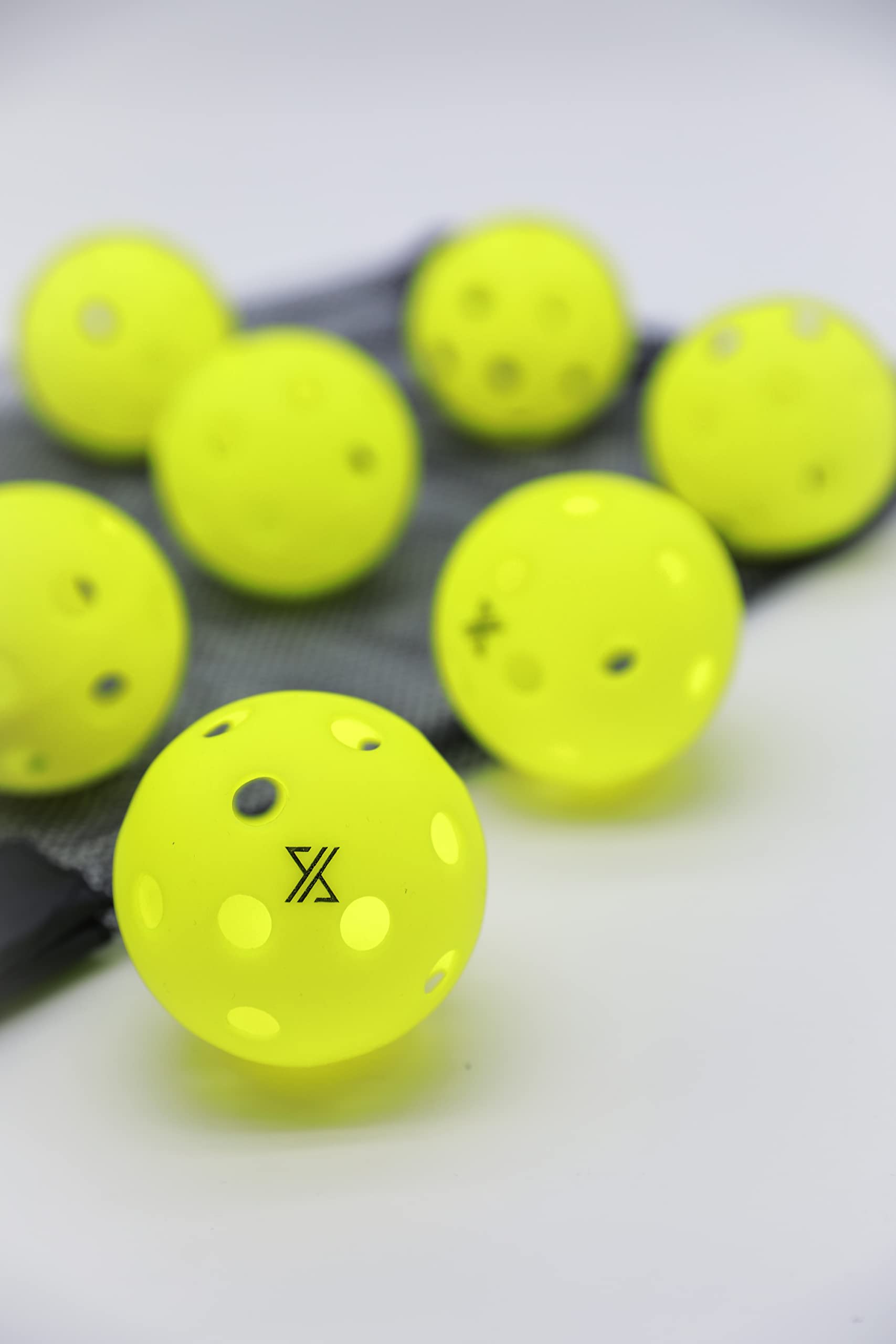 XZAKTLY Pickleball Balls Indoor Pickleball Neon Green Balls (Pack of 8)
