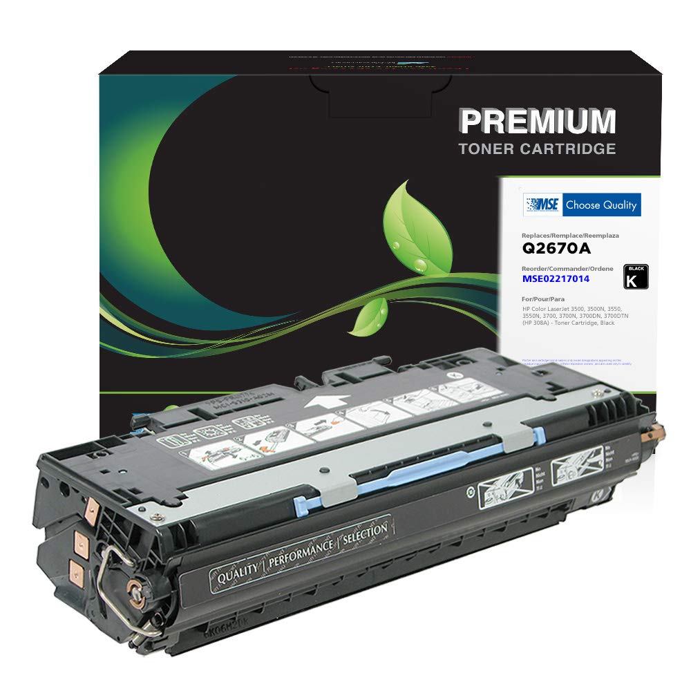 MSE Brand Remanufactured Toner Cartridge Replacement for HP Q2670A (HP 308A) | Black