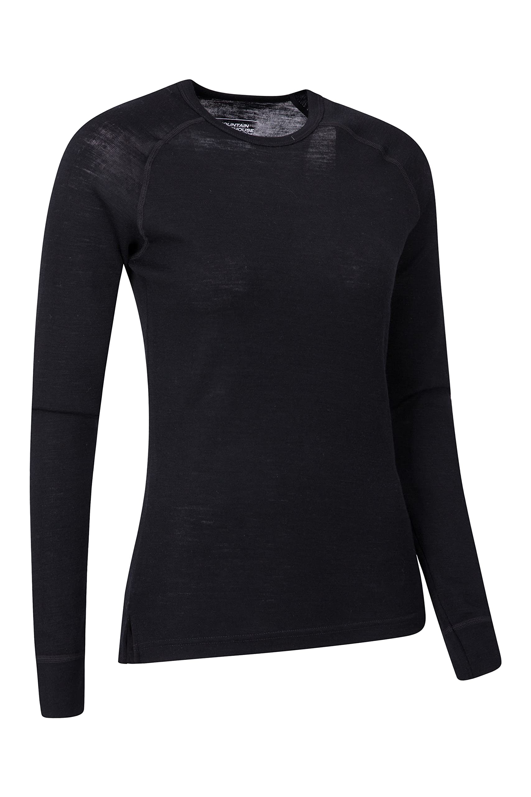 Mountain Warehouse Merino Womens Top - Ladies Thermal Baselayer Black 2