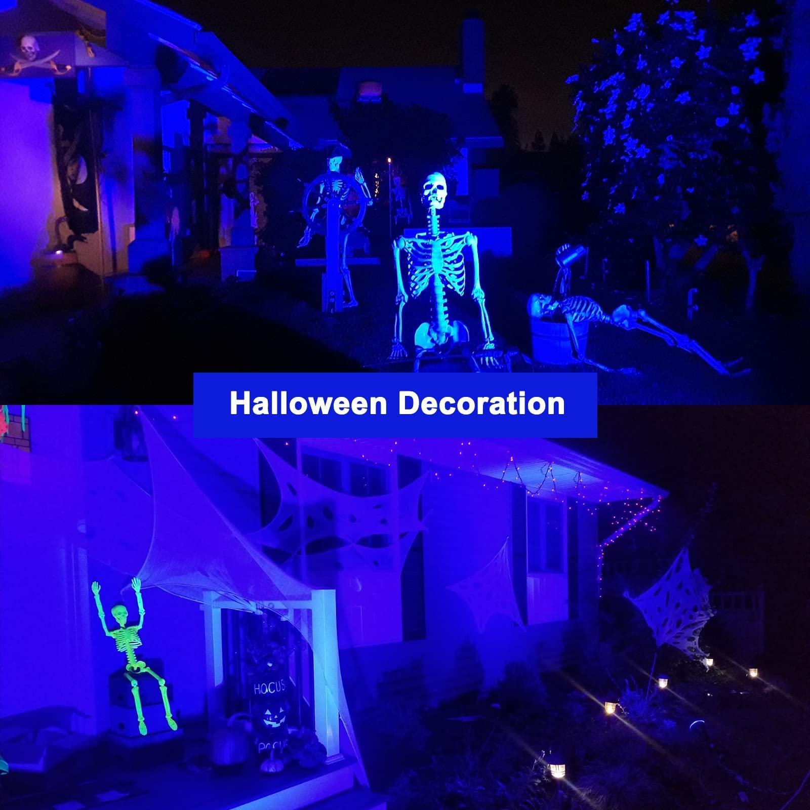 U4GLORY LED Par38 Blue Light Bulb - 15W(100Watt Equivalent) Blue LED Light Bulbs, E26 Base Flood Light Bulbs Perfect for Party Decoration, Porch, Home Lighting, Halloween, Christmas, Outdoor, 2 Pack
