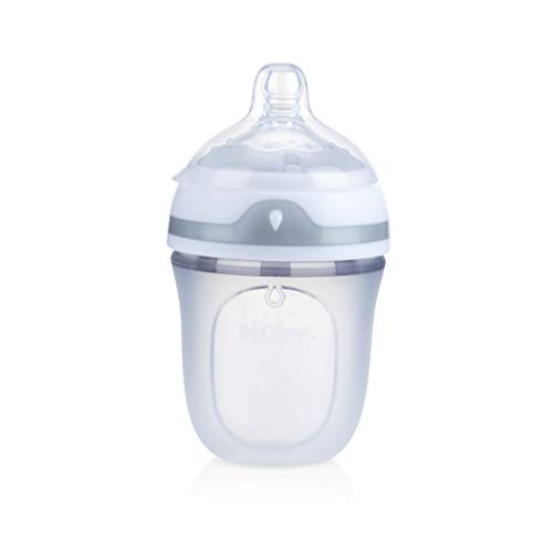 Nuby Comfort Soft Hygienic Squeezable Silicone Bottle, 5 Oz