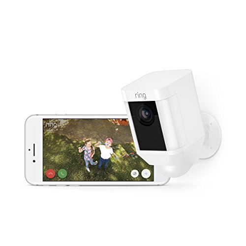 Ring Spotlight Cam Solar (White) + Ring Solar Panel (White)