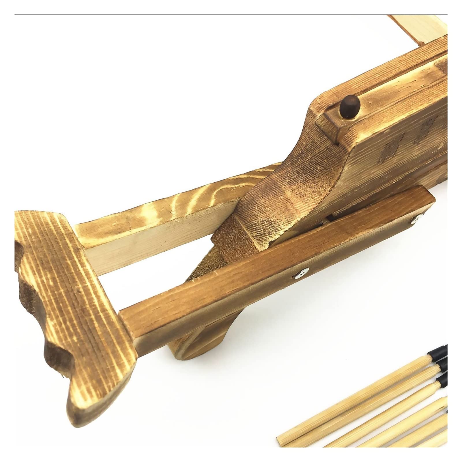 WEGONAUP Wooden Crossbow Shooting Toy Outdoor Shooting Multiple Arrow Repeating Soft Rubber Non - Lethal Arrow