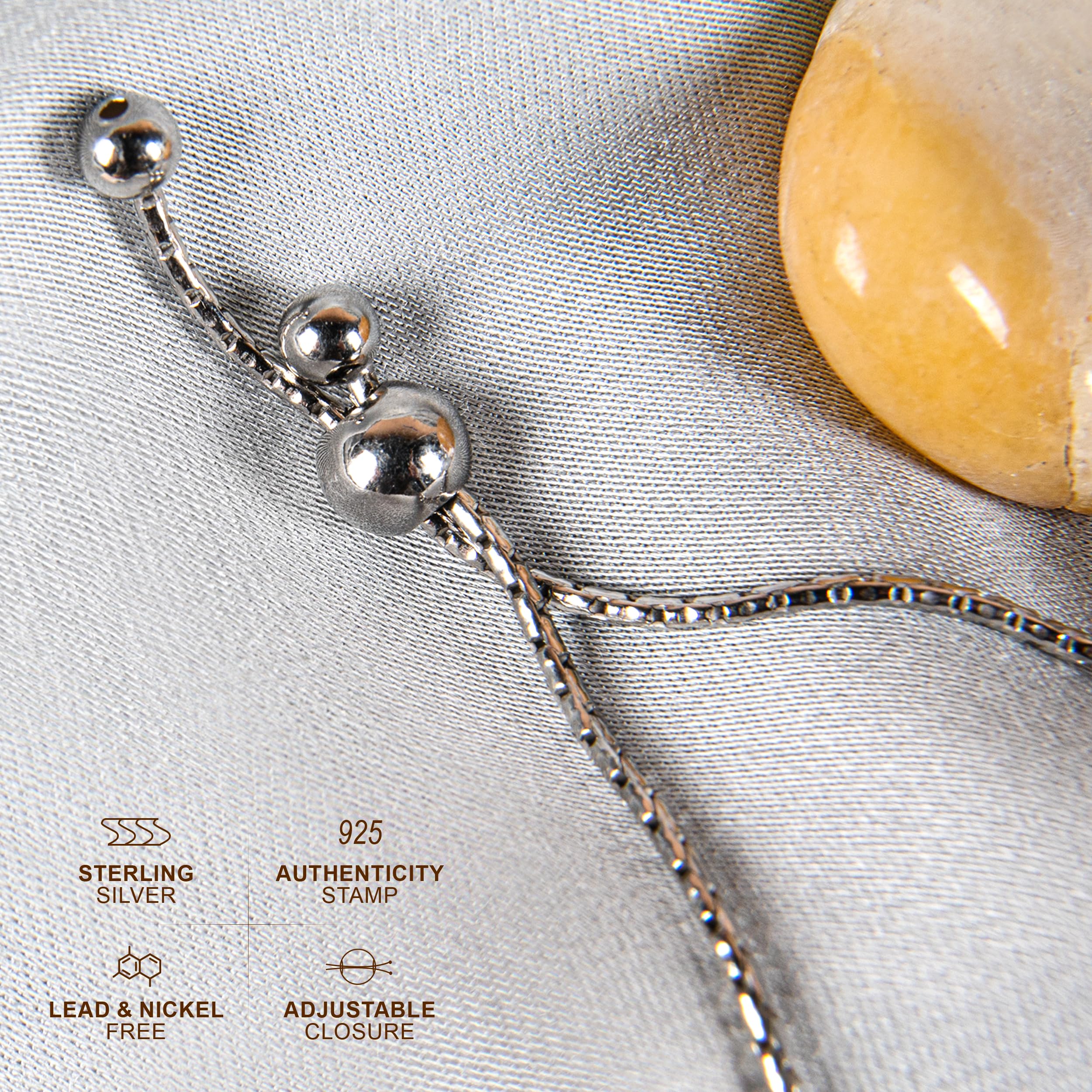 PORI JEWELERS Italian 925 Sterling Silver DC Ball Twisted Coreana Adjustable Bolo Bracelet (Yellow)