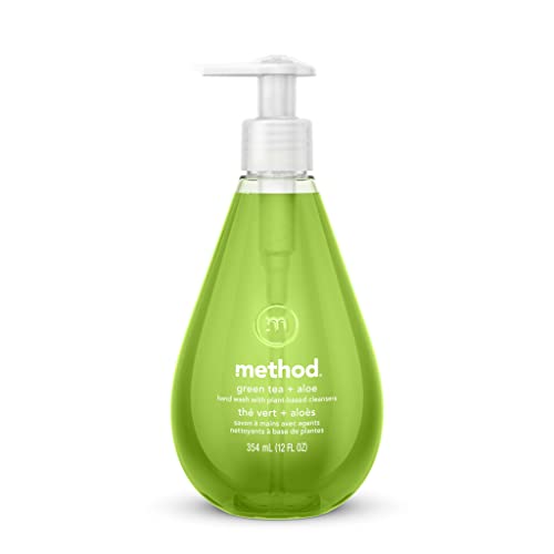 Method Gel Hand Wash, Green Tea + Aloe, 12 oz, 1 pack, Packaging May Vary