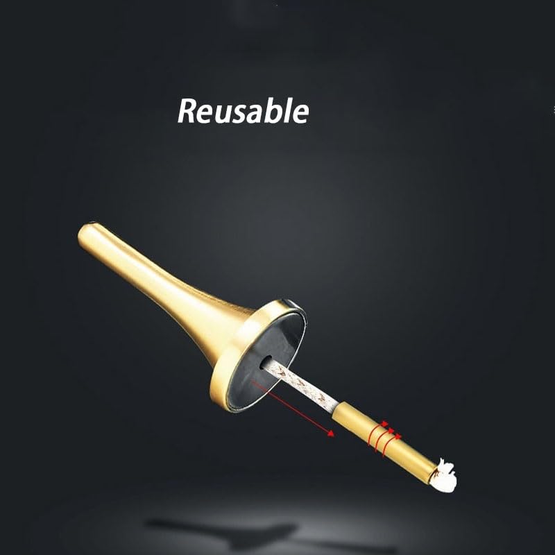 Permanent Match Lighter, Rechargeable Refillable Kerosene Lighter, Desktop Lighter, for Cigarettes, Gift Collection (Color : C3)
