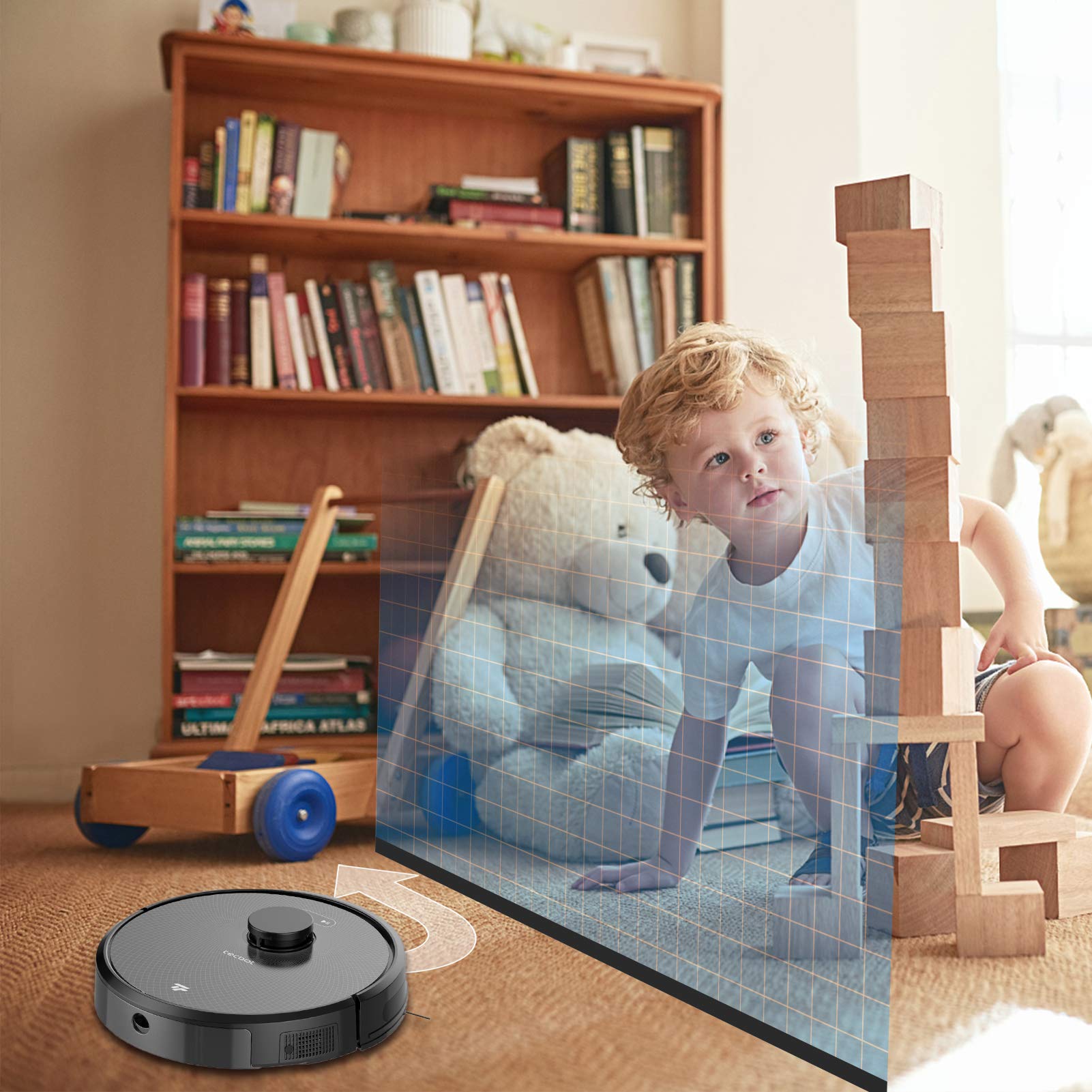TECBOT Boundary Markers Strips Magnetic Tape Compatible with Eufy, Neato, Shark ION Robot Vacuum Cleaners, 3.28 Feet