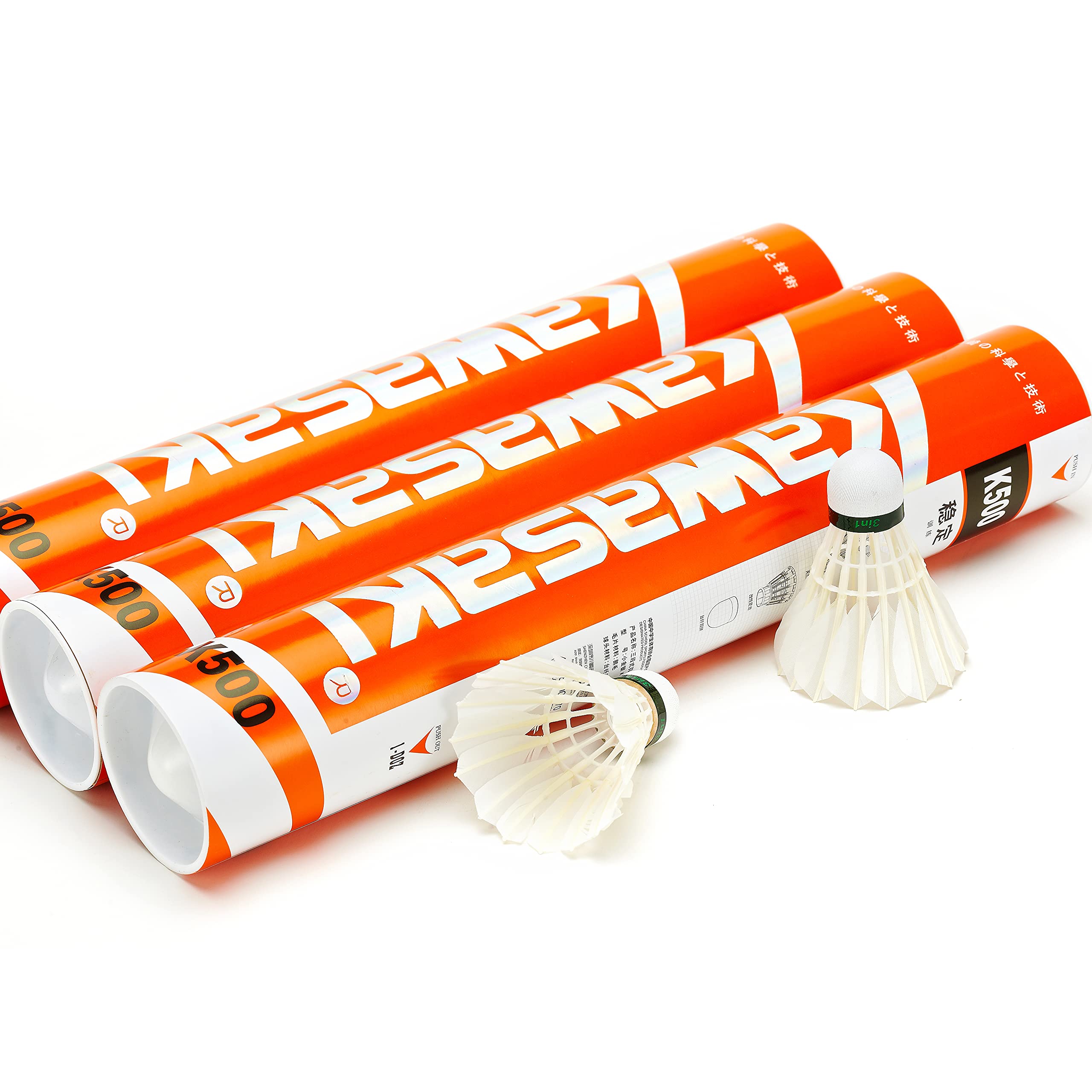 vicleo Badminton Birdies Shuttlecocks 12 Pack,3 in 1 Technology with Durable & Stable,Kawasaki Badminton King Kong Series for Beginners and Training Indoor & Outdoor