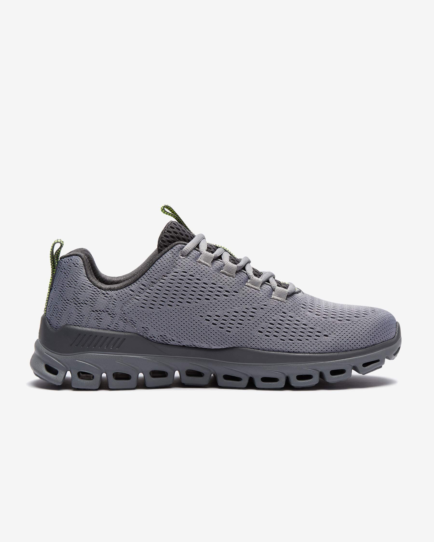 Skechers mens Skechers Men's Glide Step Fasten Up Lace-up Sneaker Oxford, Grey, 9.5 US