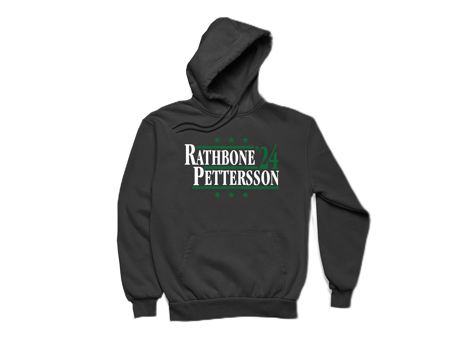 Rathbone & Pettersson '24 - Political Campaign Parody Hoodie - Black - XL